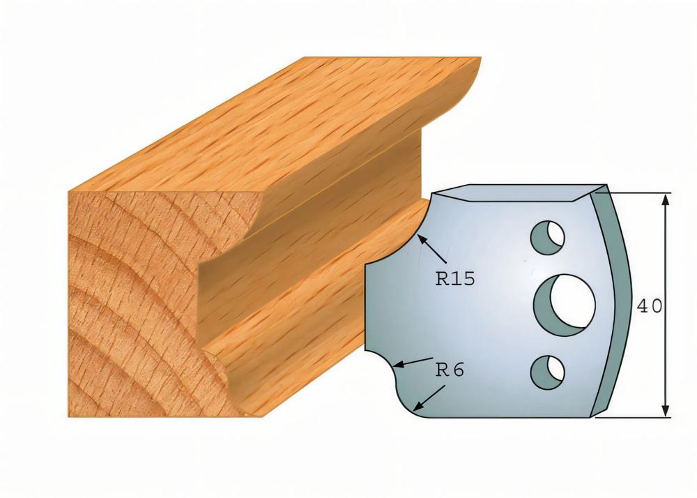 Profile knives for milling heads made of SP steel