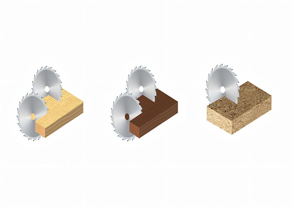 Circular saw blade HM with thin cut for solid wood & natural wood