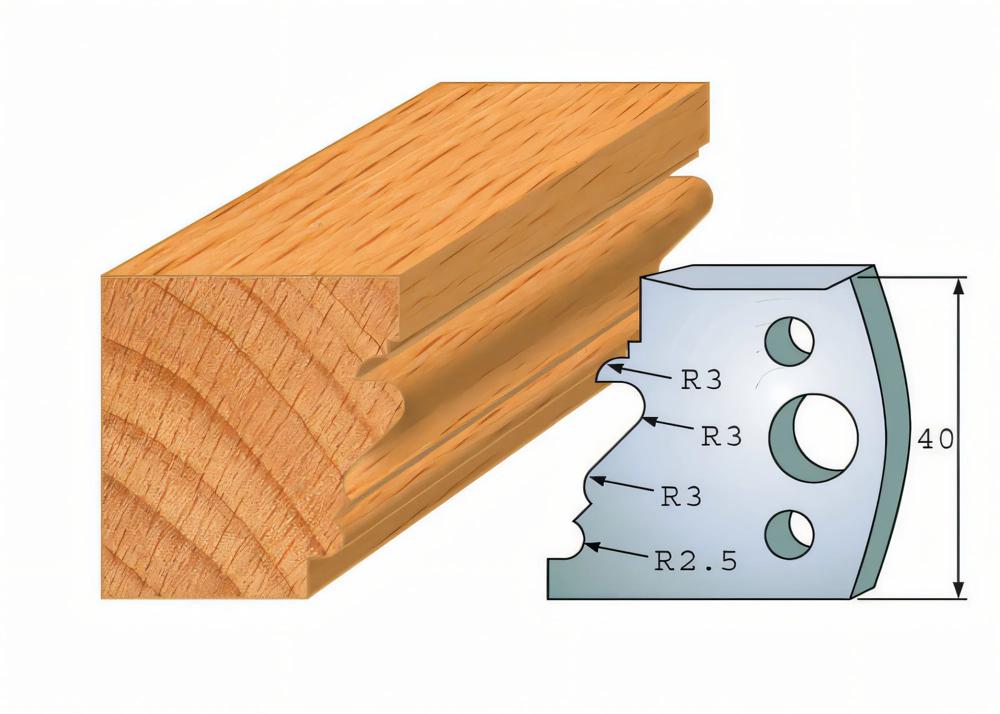 Profile knives for milling heads made of SP steel
